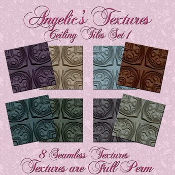 Second Life Marketplace - [Angelic's Textures] Ceiling Tiles Set 1